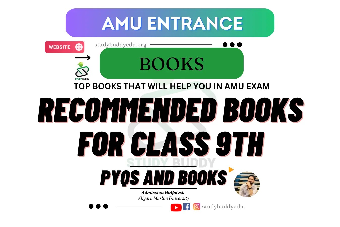 AMU Class 9th Entrance preparation books and PYQ - AMU Blog